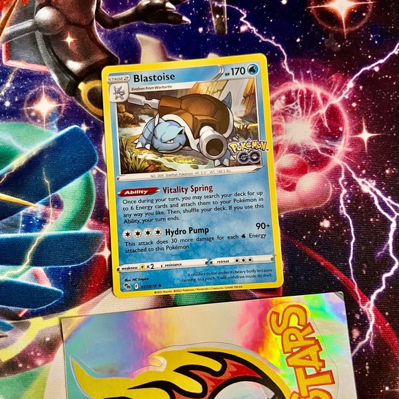 Pokemon | Other | Pokmon Go Blastoise Holo Card | Poshmark